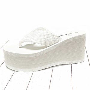 Shoes | New White Eva Flip Flop Platform Wedge Sandals | Poshmark